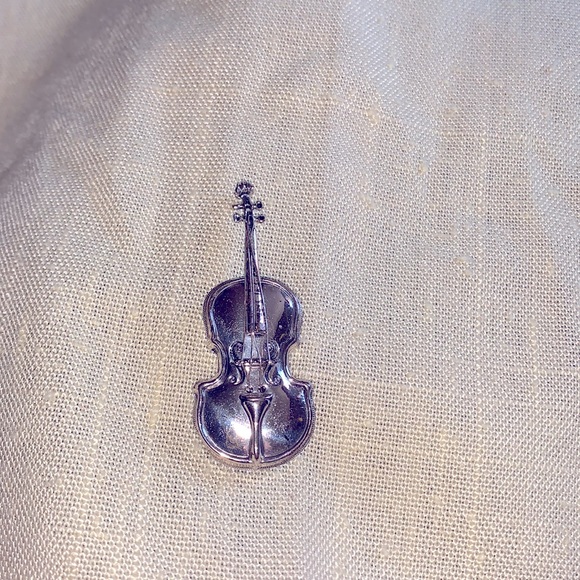 Jewelry | Vintage Beau Sterling Violin Brooch 195 | Poshmark